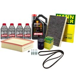 Ignition Tune-Up Kit (5 Liter 8100 X-Cess Gen 2 5W-40 Engine Oil) (4pc ...