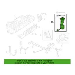 Fuel Pump and Sender Assembly Genuine Ram 68399000AB