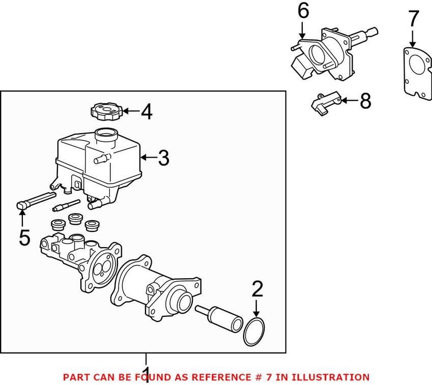 Genuine Cadillac Power Brake Booster Gasket 22872387 Genuine Cadillac ...