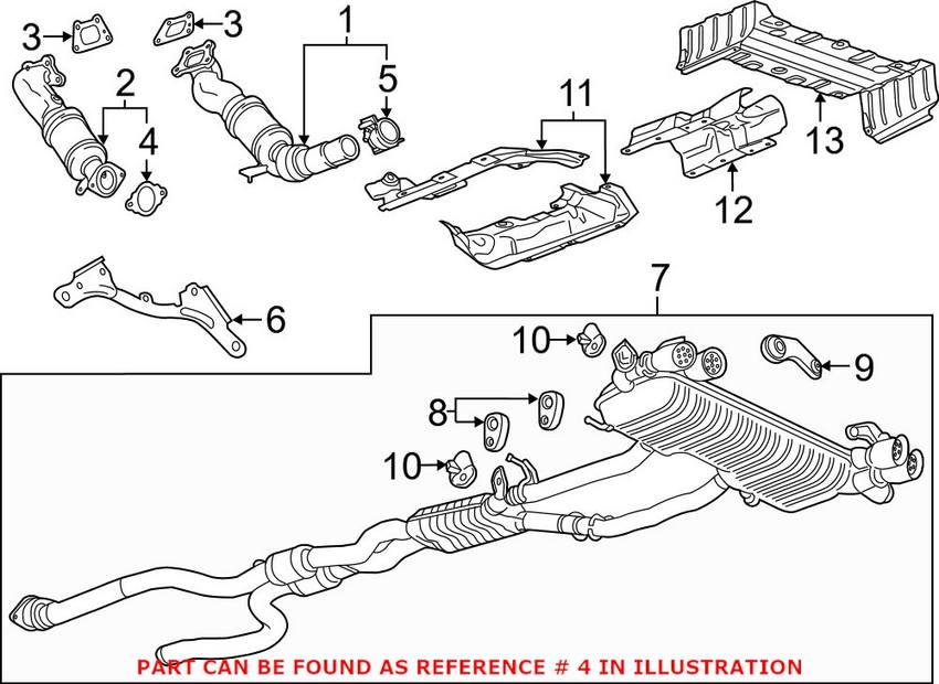 Catalytic Converter Gasket Genuine Chevrolet 23355685