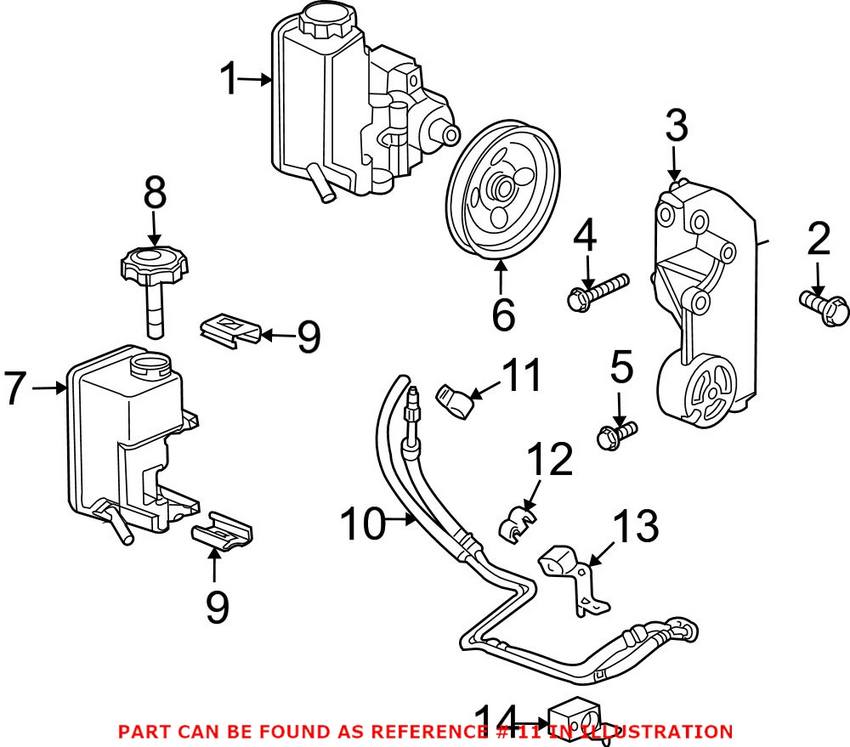 Power Steering Hose Clamp Genuine Hummer 11571140