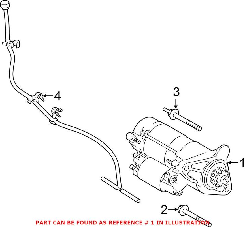 Land Rover Starter Motor LR084460 – Genuine Land Rover Genuine Land ...