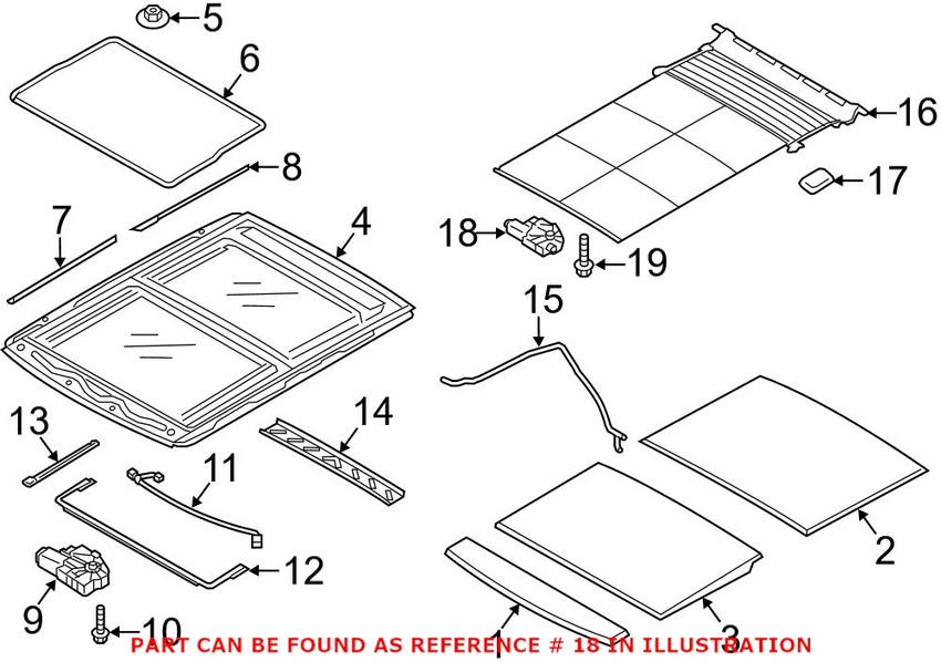 Land Rover Sunroof Motor LR100589 – Genuine Land Rover Genuine Land ...