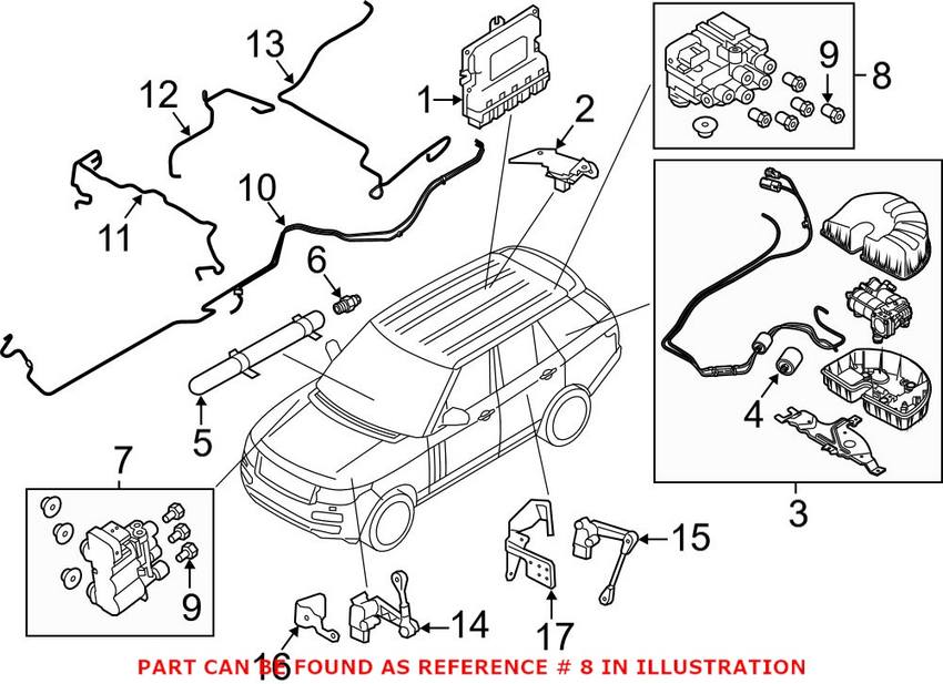 Suspension Solenoid – Rear Genuine Land Rover LR113342