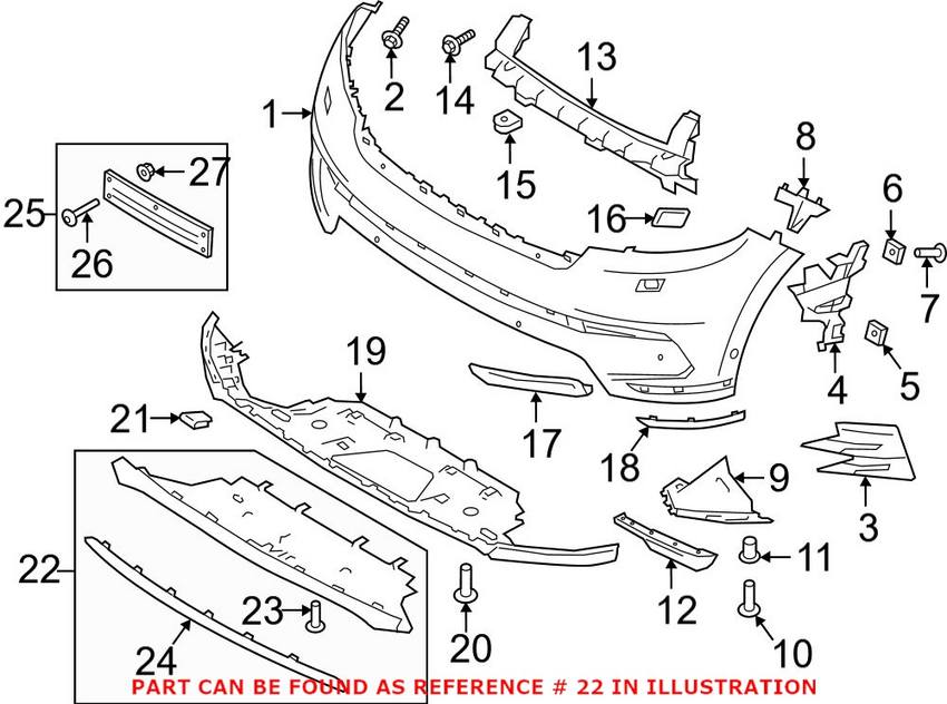 Tow Hook Cover – Front Genuine Land Rover LR133255
