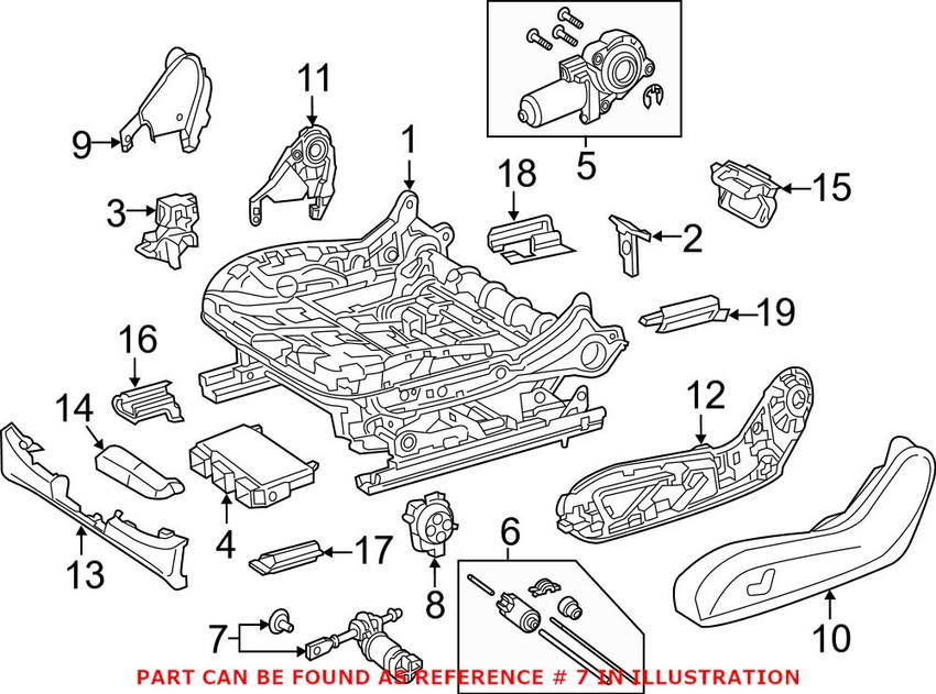 Genuine Mercedes-Benz Seat Motor – Front Pasenger Side 0009102309 ...