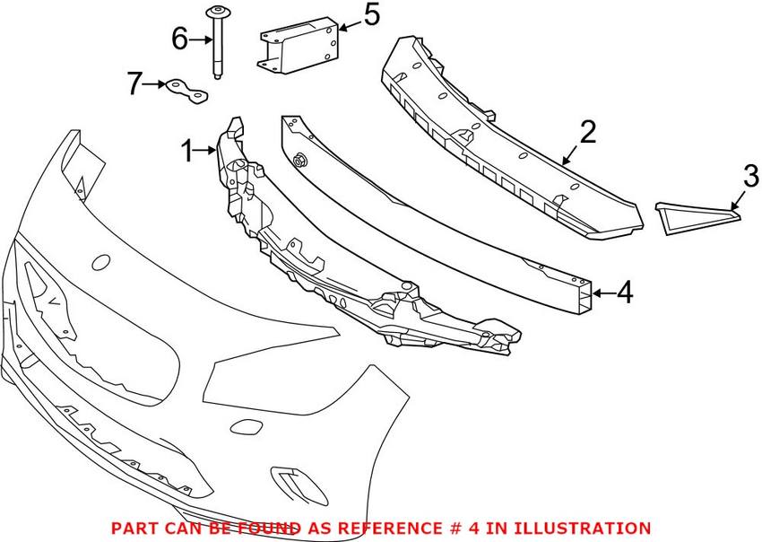 Mercedes Crossmember – Front 2466201100 Genuine Mercedes-Benz 2466201100