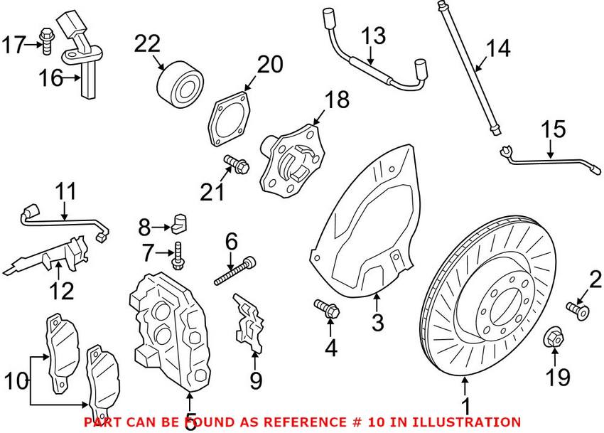 Disc Brake Pad Set – Front (Ceramic Composite Brakes) Genuine Porsche ...
