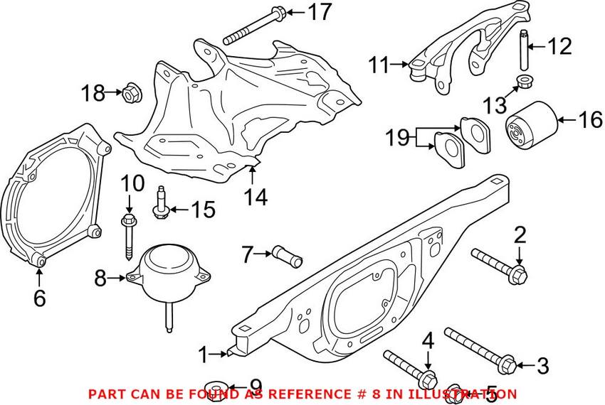 Porsche Engine Mount 99137505924 – Genuine Porsche Genuine Porsche ...