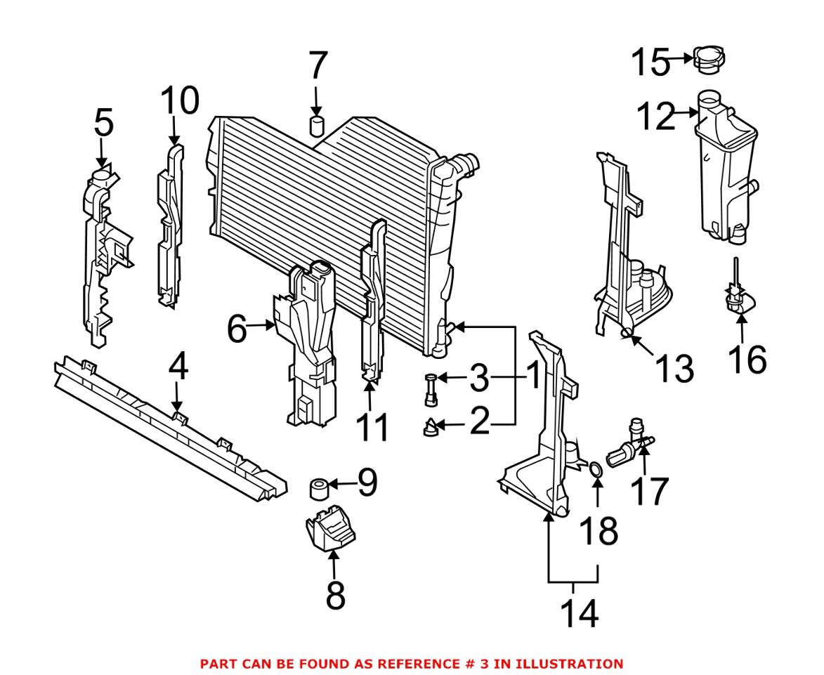 BMW Radiator Drain Plug 17111437359 Genuine BMW 17111437359