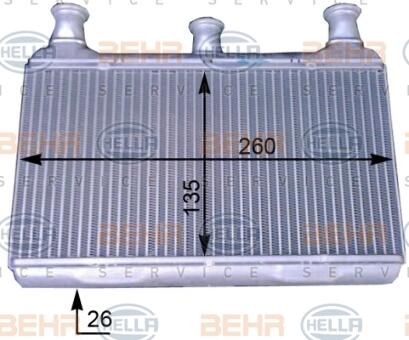 BMW Heater Core 64116933922 – Behr Premium 351312161 Behr Hella Service ...