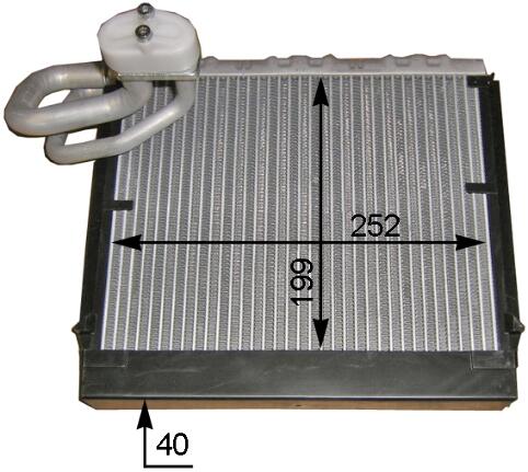 Mercedes A/C Evaporator Core – Behr 351331131 Behr Hella Service 351331131