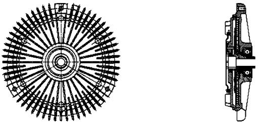 Mercedes Engine Cooling Fan Clutch 1032000622 – Behr Premium 376732351 ...