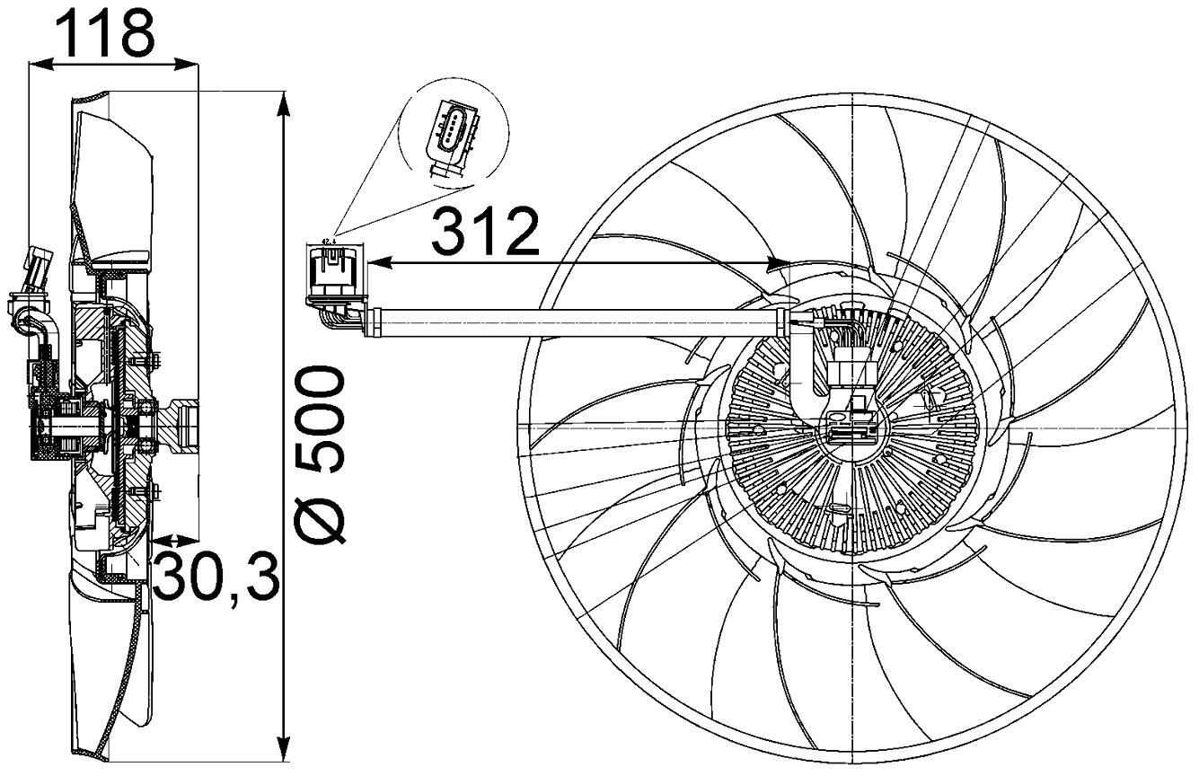 Land Rover Engine Cooling Fan Clutch LR025234 – Behr 376757311 Behr ...