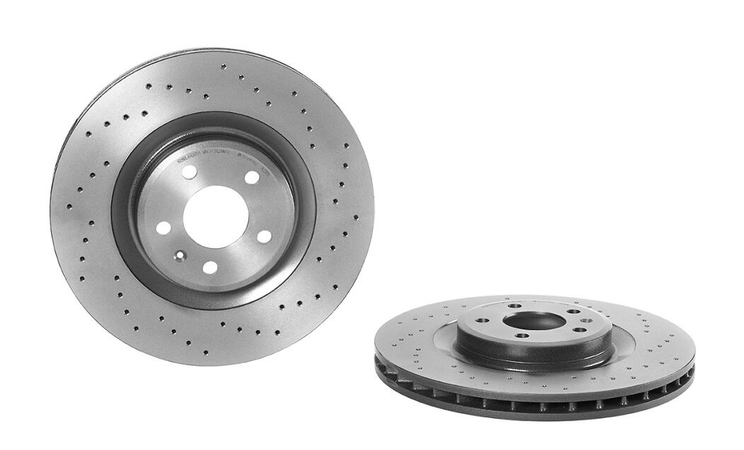 Audi Brakes Set – Brembo Rotors Front (345mm) (Xtra) 8K0615301M ...