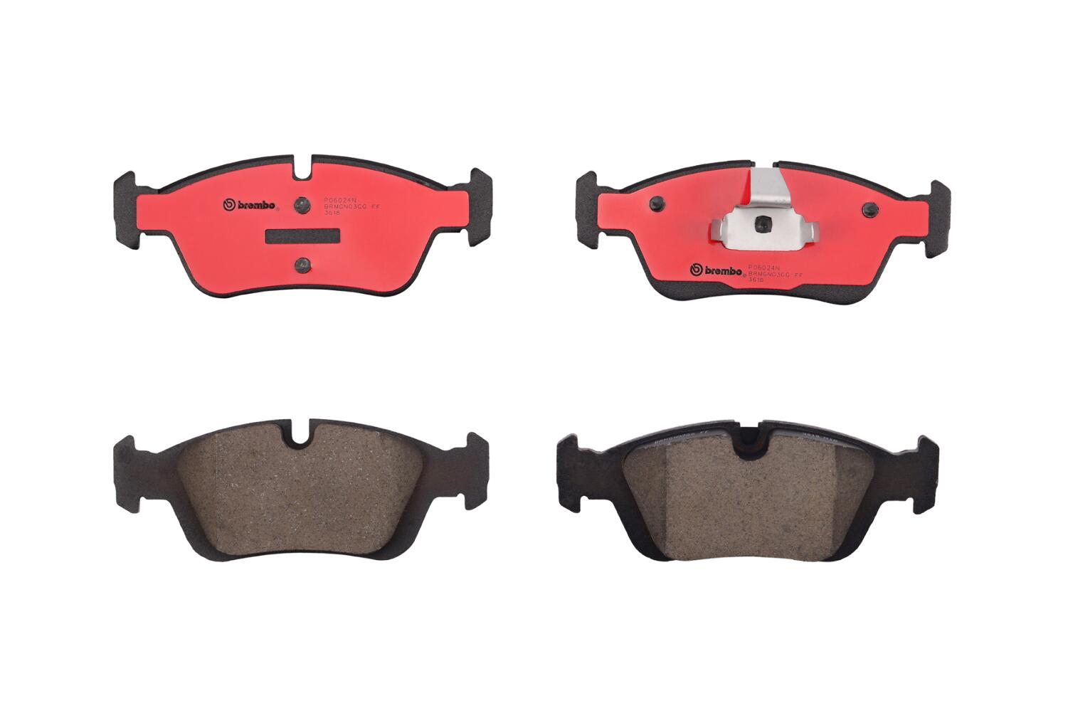 BMW Disc Brake Pad Set – Front (Ceramic) 34116761244 – Brembo P06024N ...