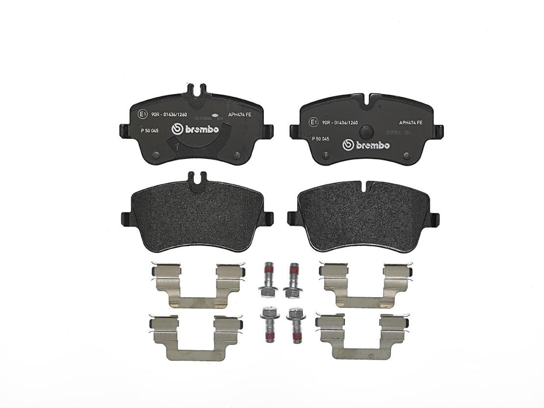 Mercedes Disc Brakes Kit – Pads Front (Low-Metallic) 006420622041 ...