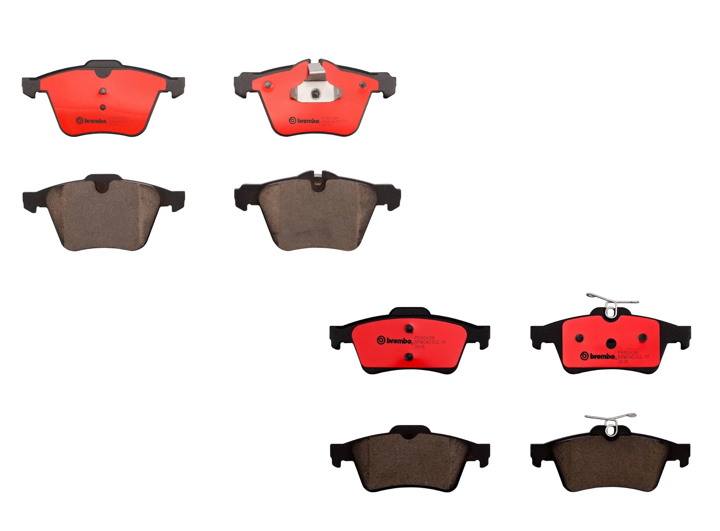 Brembo Disc Brake Pads Kit – Front and Rear Brembo 1560876KIT