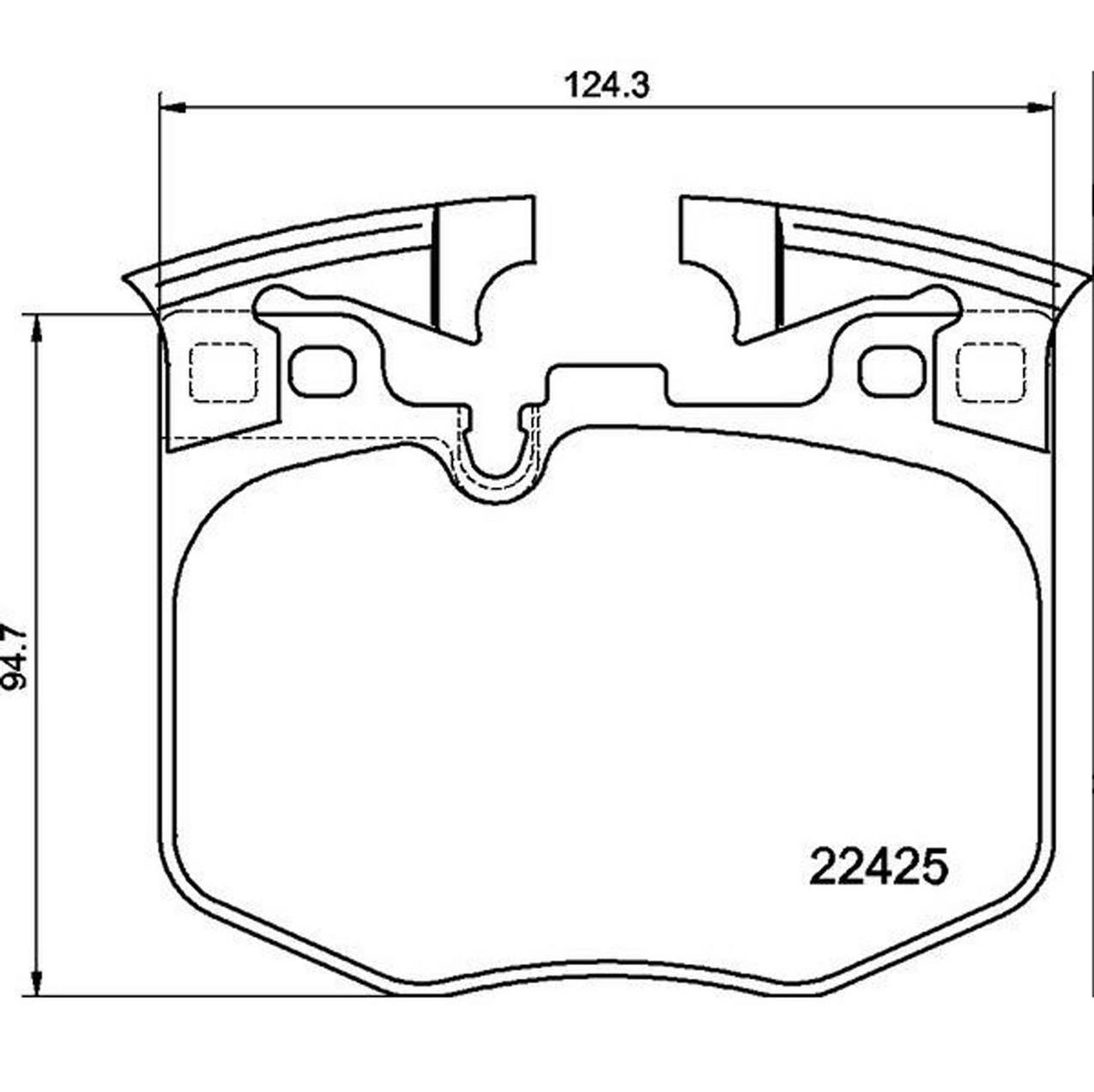 BMW Toyota Disc Brake Pad Set – Front (Low-Met) 34116888457 Brembo ...