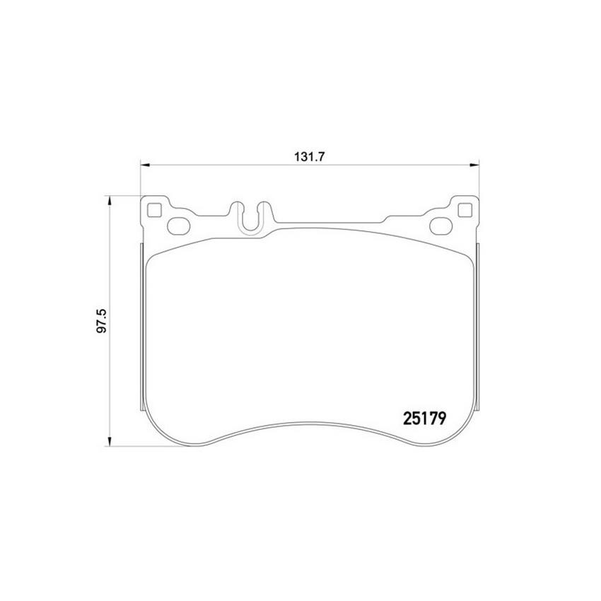 Disc Brake Pad Set – Front (Low-Metallic) Brembo P50095