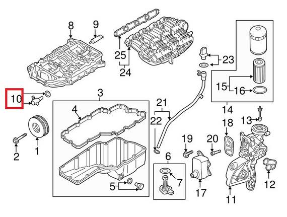 Audi Engine Variable Valve Timing (VVT) Oil Control Valve 06L109257D ...