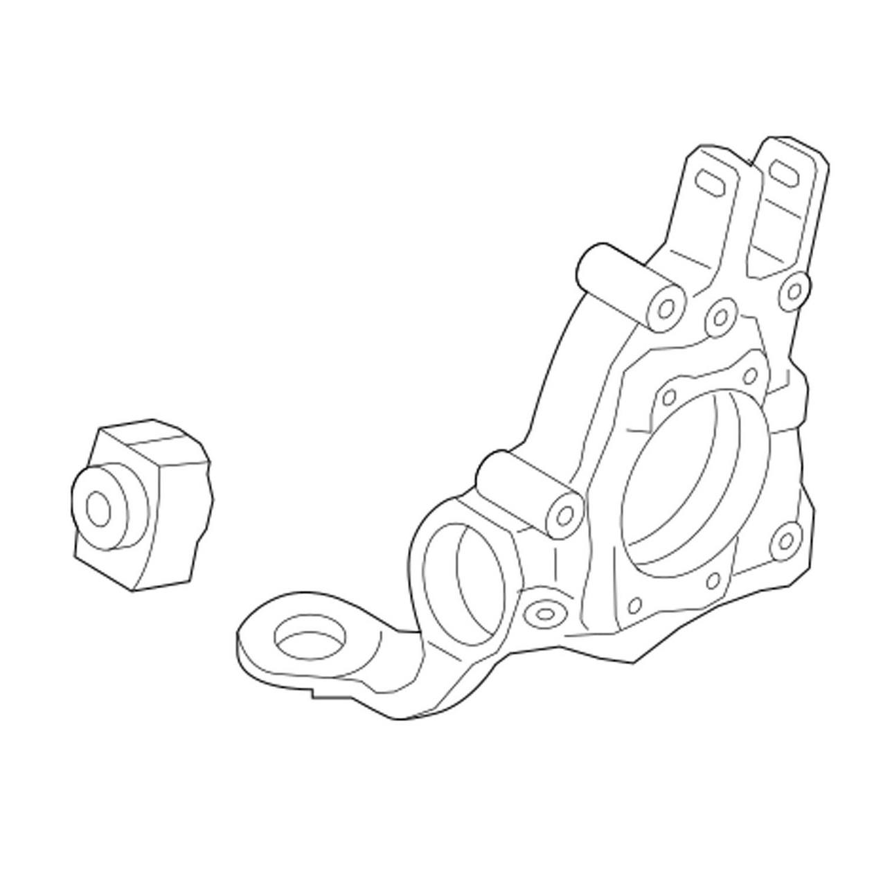 Audi Suspension Knuckle – Rear Driver Side 8K0505431AR Genuine VW/Audi ...