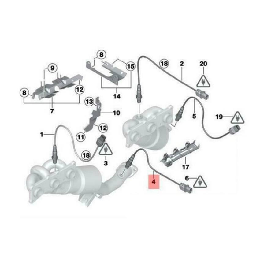 Oxygen Sensor – Rear (Cyl 1-3) Genuine BMW 11787603022