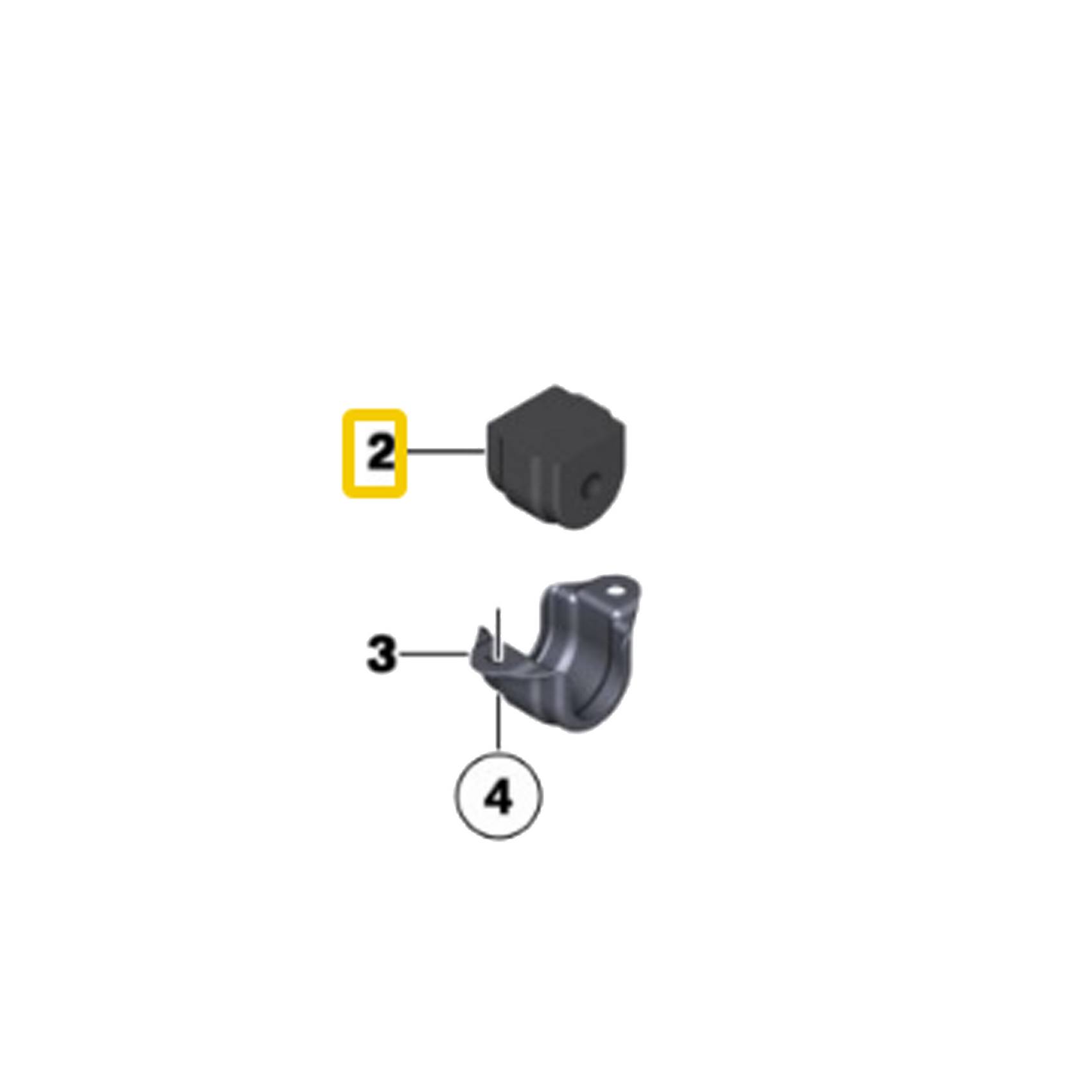 BMW Sway Bar Bushing – Rear 33556781649 Genuine BMW 33556781649