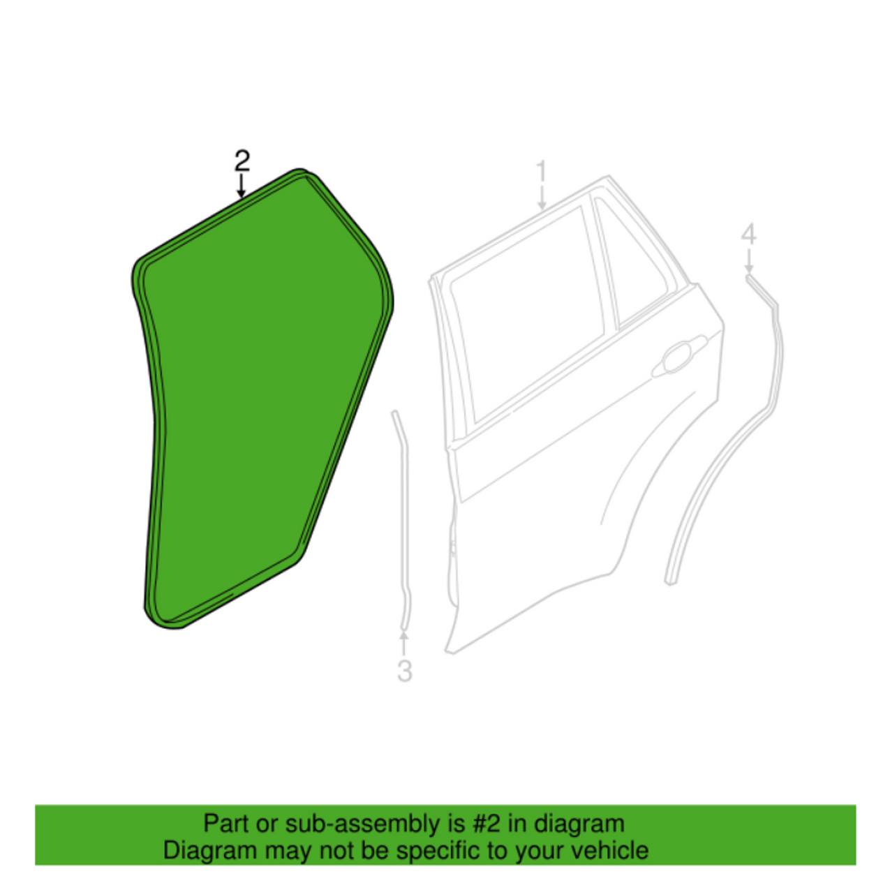 BMW Door Seal Genuine BMW 51227289638