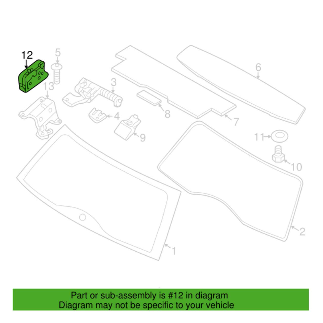 Rear Window Lock Genuine BMW 51247840623
