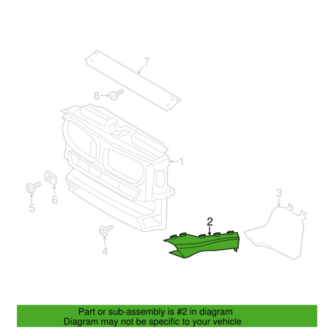 Front RIGHT BRAKE AIR DUCT Genuine BMW 51747210486