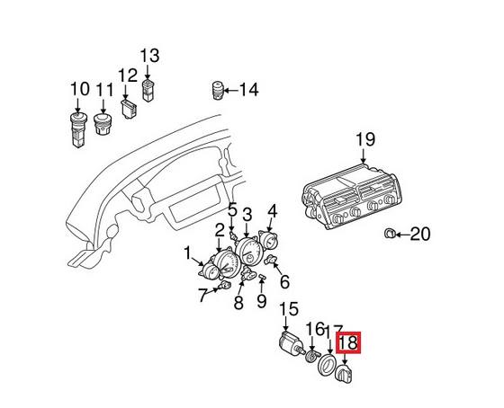 BMW Headlight Switch Knob 61318377608 – Genuine BMW Genuine BMW 61318377608