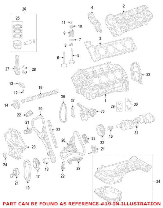 Mercedes Engine Timing Chain 0009931378 Genuine Mercedes-Benz 0009931378