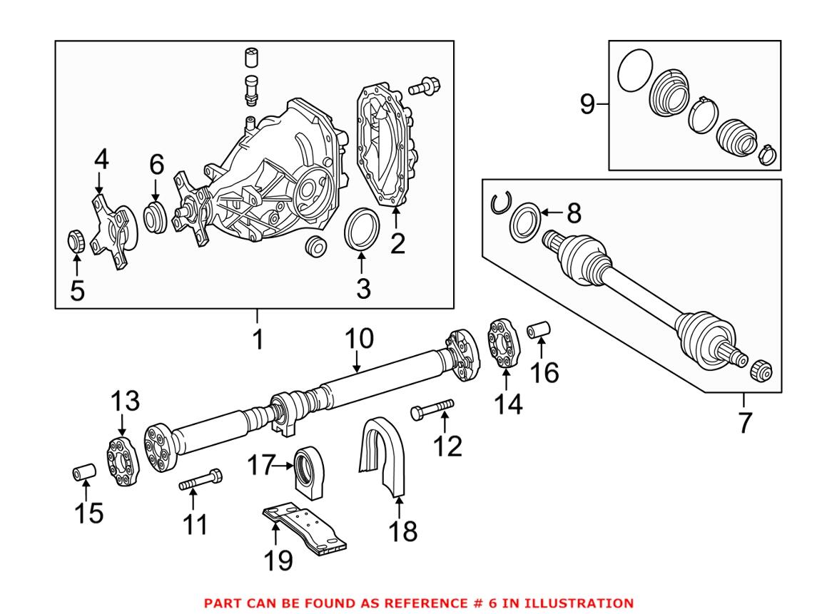 Mercedes Differential Pinion Seal 0249979947 Genuine Mercedes-Benz ...