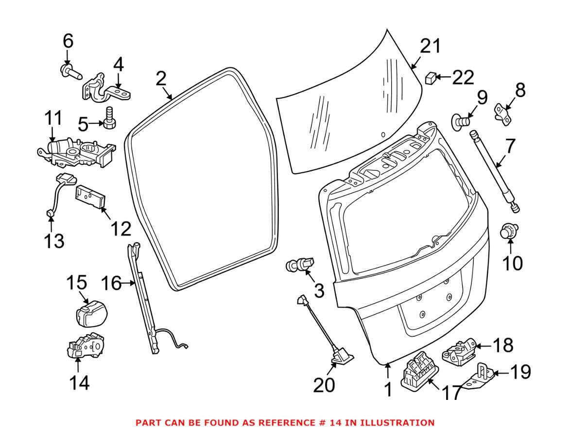 Mercedes Tailgate Lift Motor 0999068600 – Genuine Mercedes Genuine ...