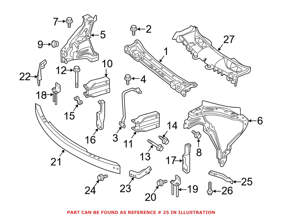 Genuine Mercedes-Benz Windshield Washer Fluid Reservoir Bracket ...