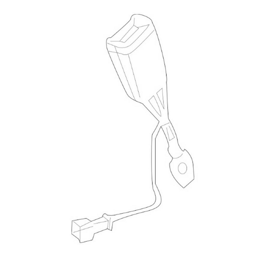 Front Seat Belt-Buckle – Passenger Side Genuine Mercedes-Benz 2048600269
