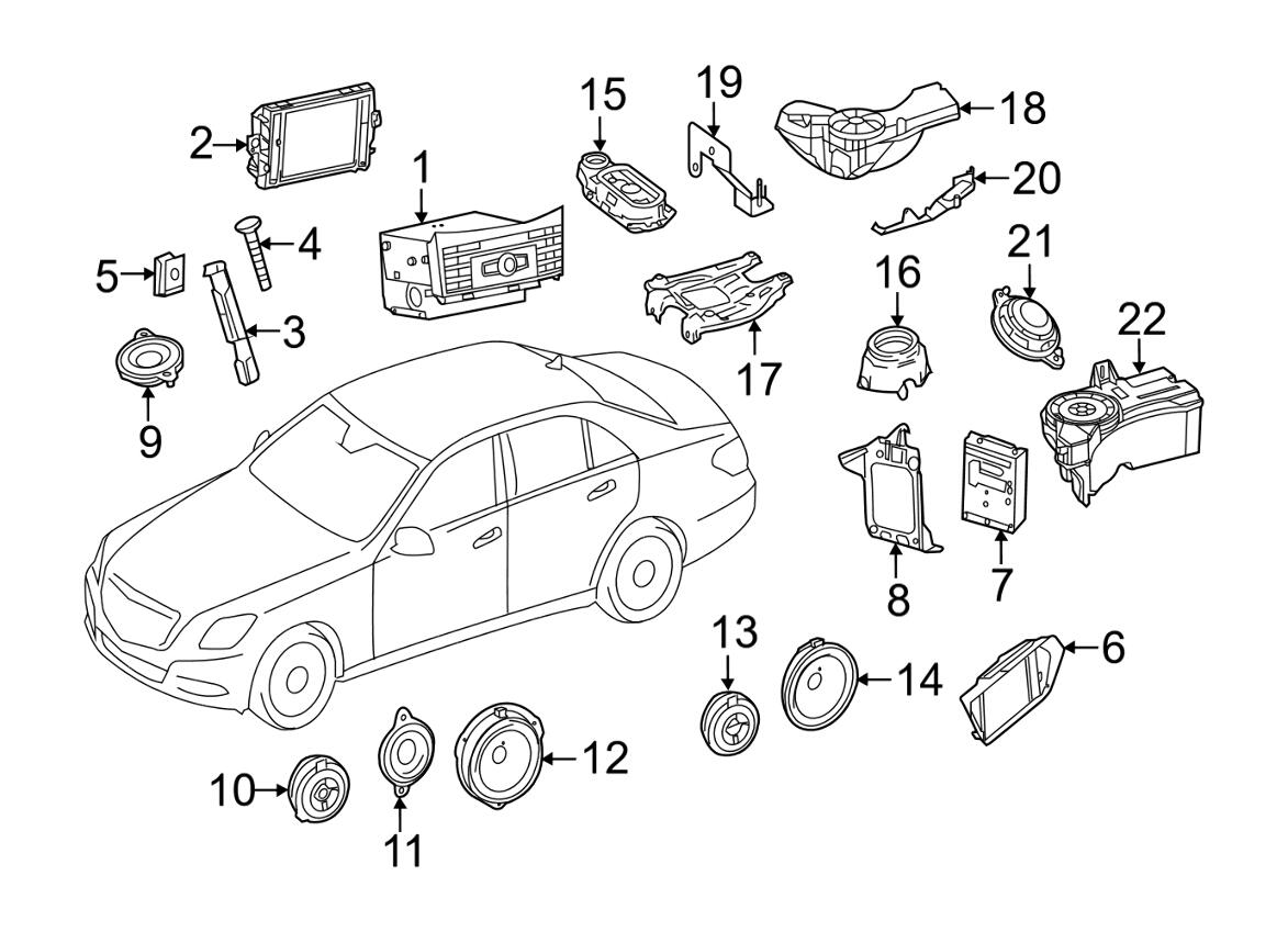 Mercedes Video Monitor 2129009616 – Genuine Mercedes Genuine Mercedes ...