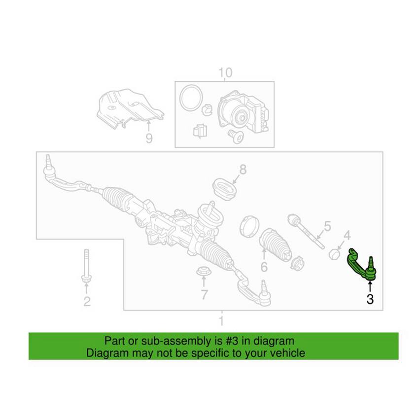 Mercedes Tie Rod End – Front Driver Side Outer 2463301700 Genuine ...