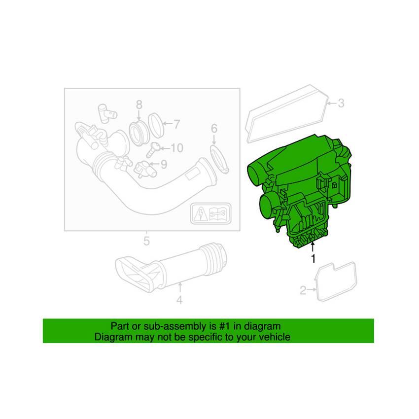 Air Cleaner Assembly Genuine Mercedes-Benz 2710901601