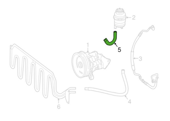 Mercedes Power Steering Reservoir Hose 4634603324 Genuine Mercedes-Benz ...