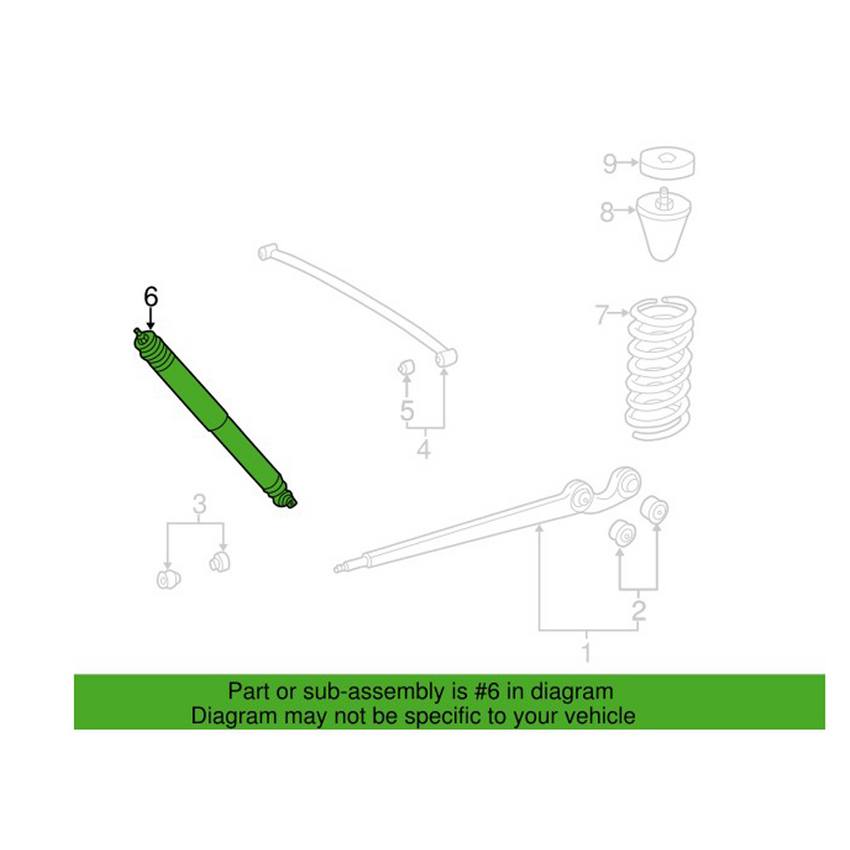 Mercedes Shock Absorber – Rear WA0043260100 Genuine Mercedes-Benz ...