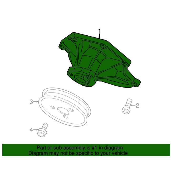 Audi Engine Water Pump 059121008K Genuine VW/Audi 059121008K