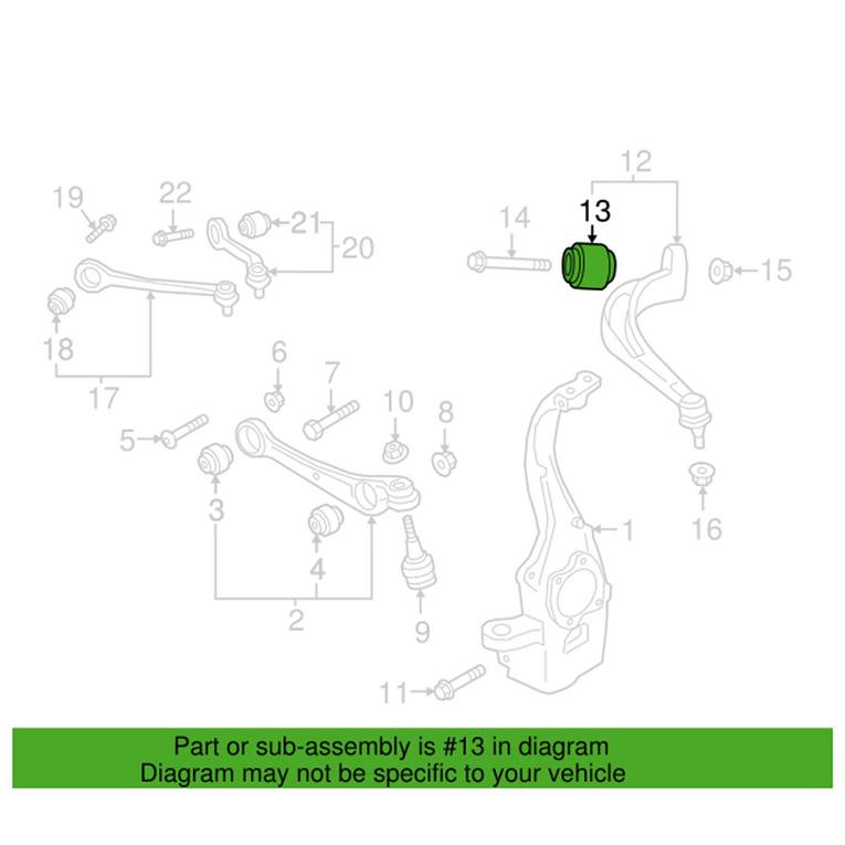 Suspension Control Arm Bushing – Front Lower (Rearward) Genuine VW/Audi ...