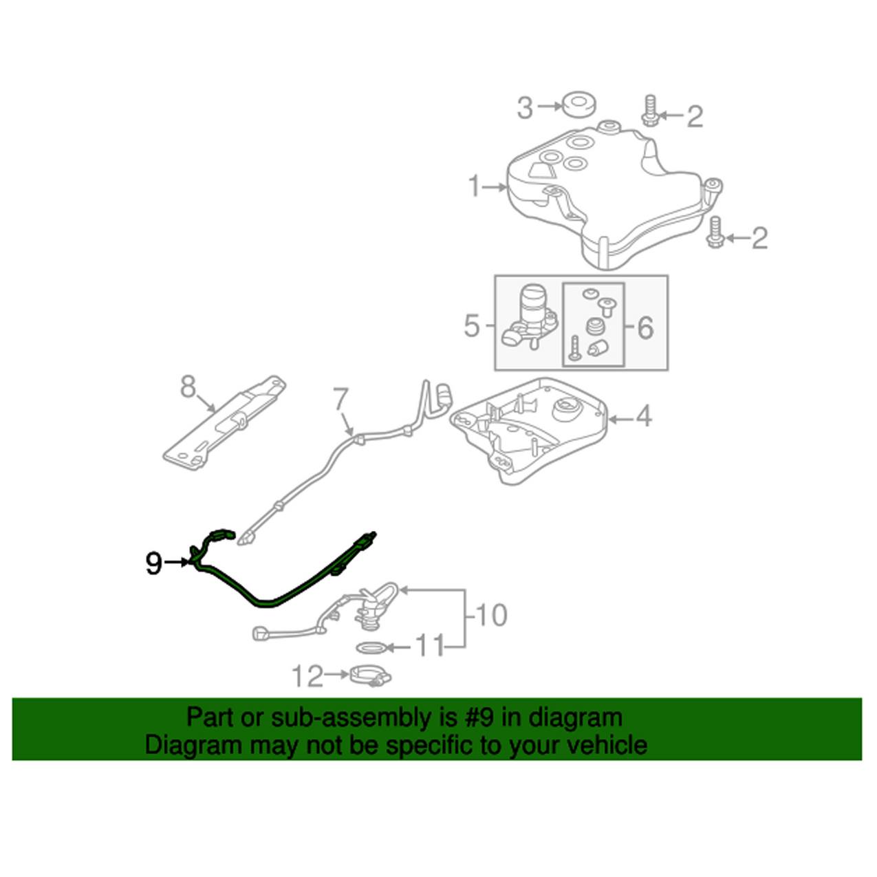 Diesel Exhaust Fluid (DEF) Injector Feed Line Genuine VW/Audi 561131984E