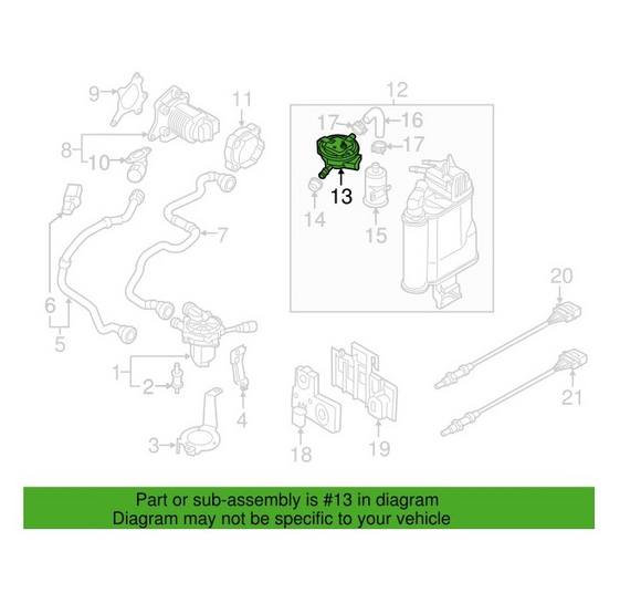 Audi Vapor Canister Vent Solenoid 5Q0906253D – Genuine VW/Audi Genuine ...