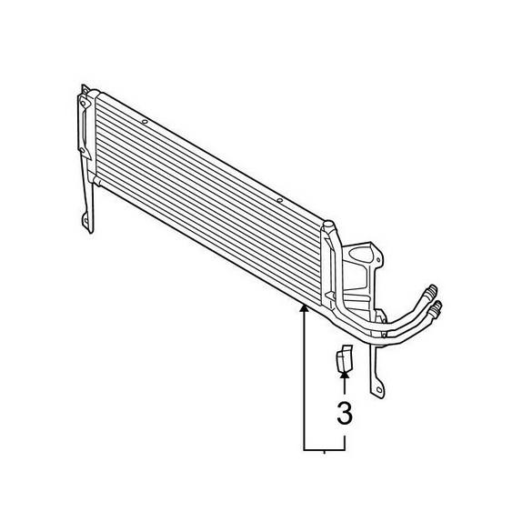 VW Auto Trans Oil Cooler 7P0317019A Genuine VW/Audi 7P0317019A