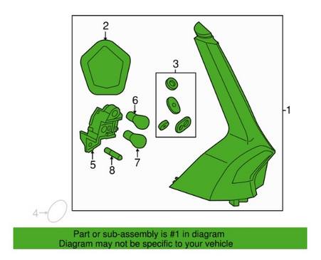 Tail Light Assembly – Driver Side Genuine Volvo 31395928