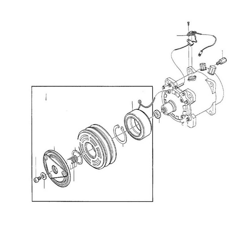 Volvo A/C Compressor Clutch 6848093 Genuine Volvo 6848093