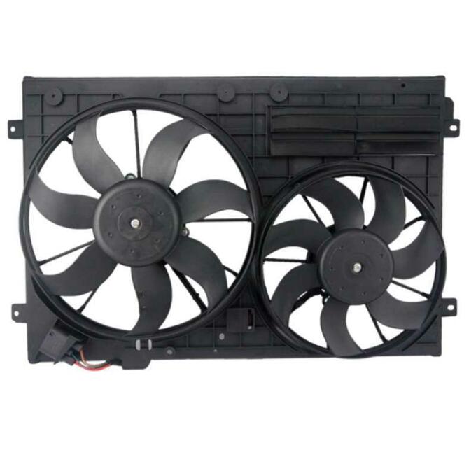 VW Dual Radiator and Condenser Fan Assembly 1KM121205 – TYC 622820 TYC ...